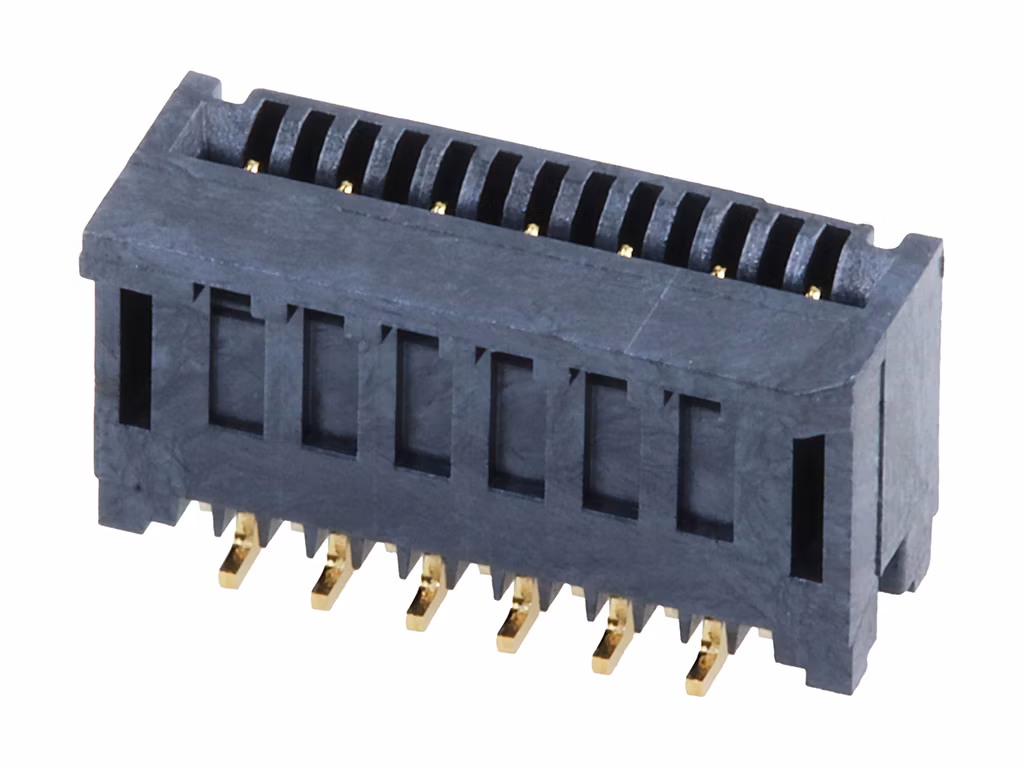 Easy-On FFC/FPC Connector, 0.50mm Pitch, Surface Mount, Vertical, Non-ZIF, Reverse Footprint, Gold Plating, Black, 36 Circuits