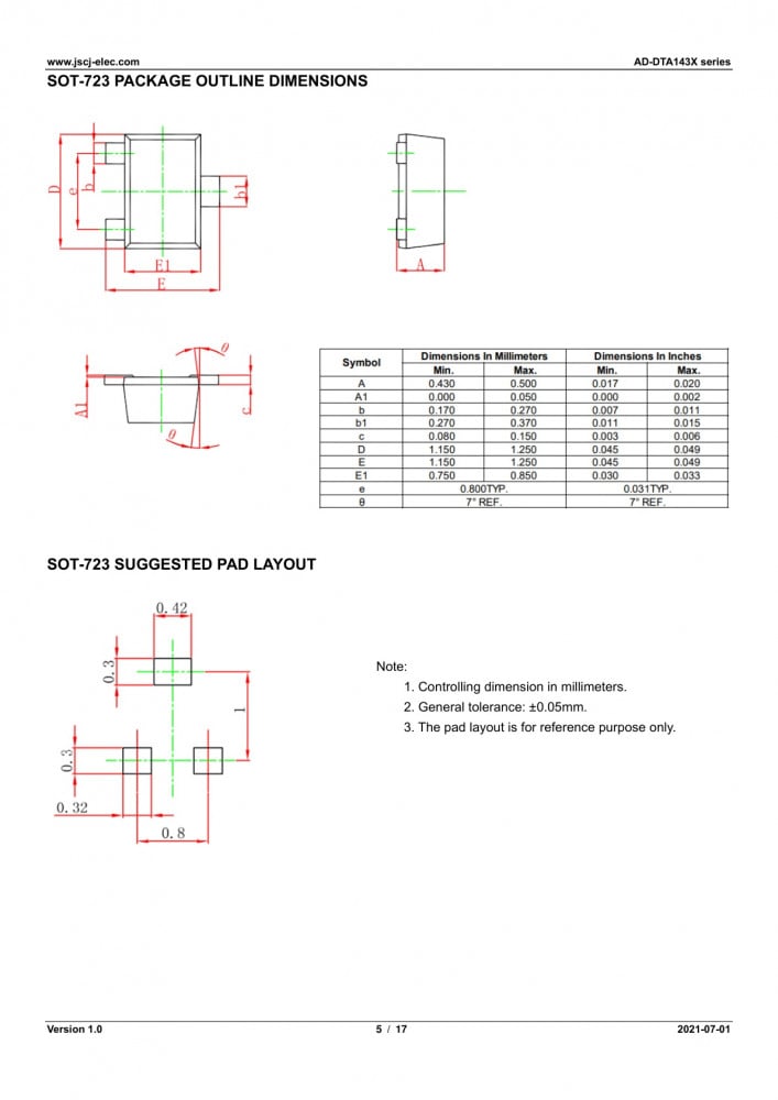 AD-DTA143XCA datasheet page 5
