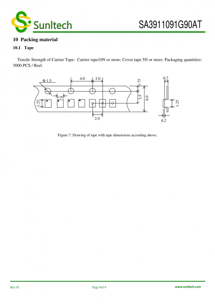SA3911091G90AT datasheet page 9