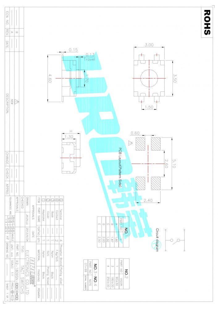 K2-1809SN-E4DW-06 technical drawing page 1