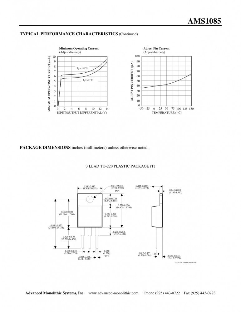 AMS1085CM-3.3 datasheet page 7