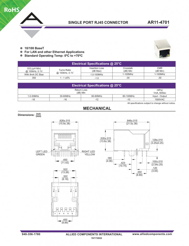 AR11-4701 technical document page 1