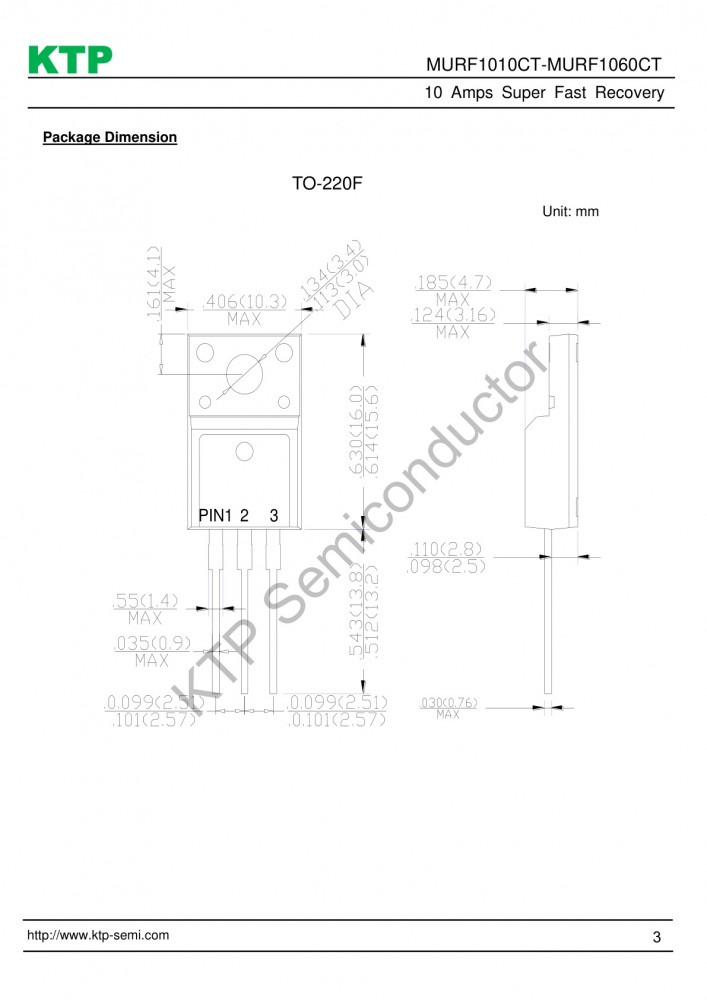MURF1040CT datasheet page 3