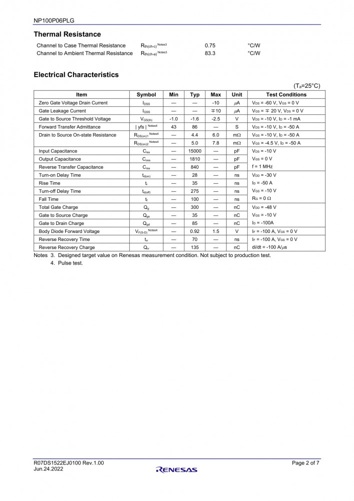 NP100P06PLG-E1-AY datasheet page 2
