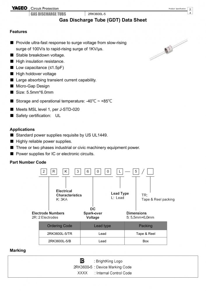 2RK3600L-5-L10/TR datasheet page 2
