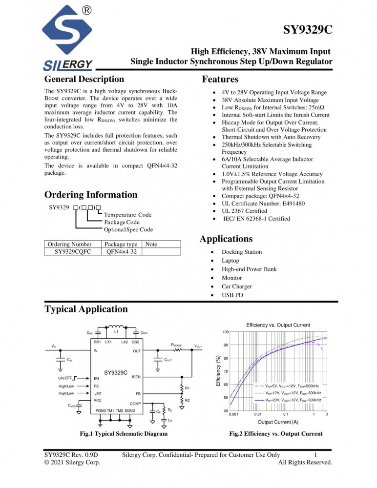 SY9329CQFC datasheet page 1