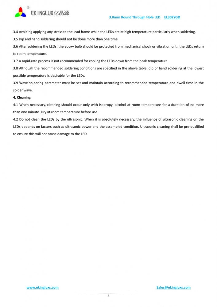 EL302YGD datasheet page 9