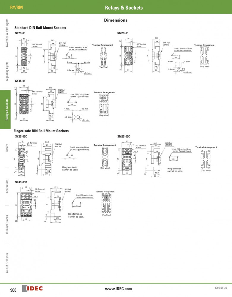IDEC relay and socket documentation page 10