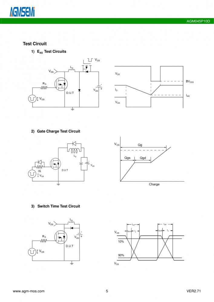 AGM045P10D datasheet page 5