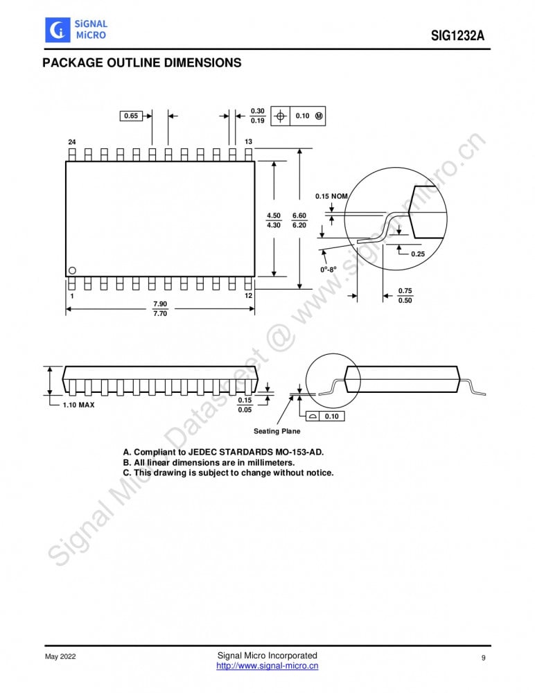 SIG1232A datasheet page 9