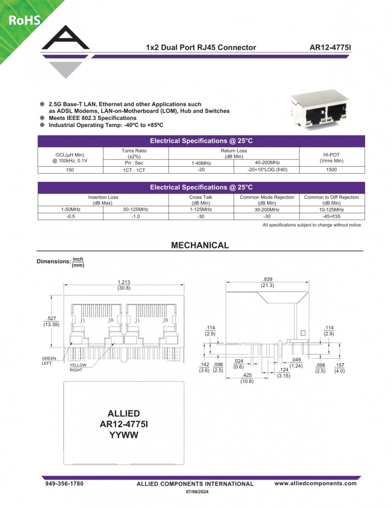 AR12-4775I datasheet page 1