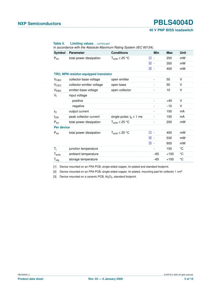 PBLS4004D datasheet page 4