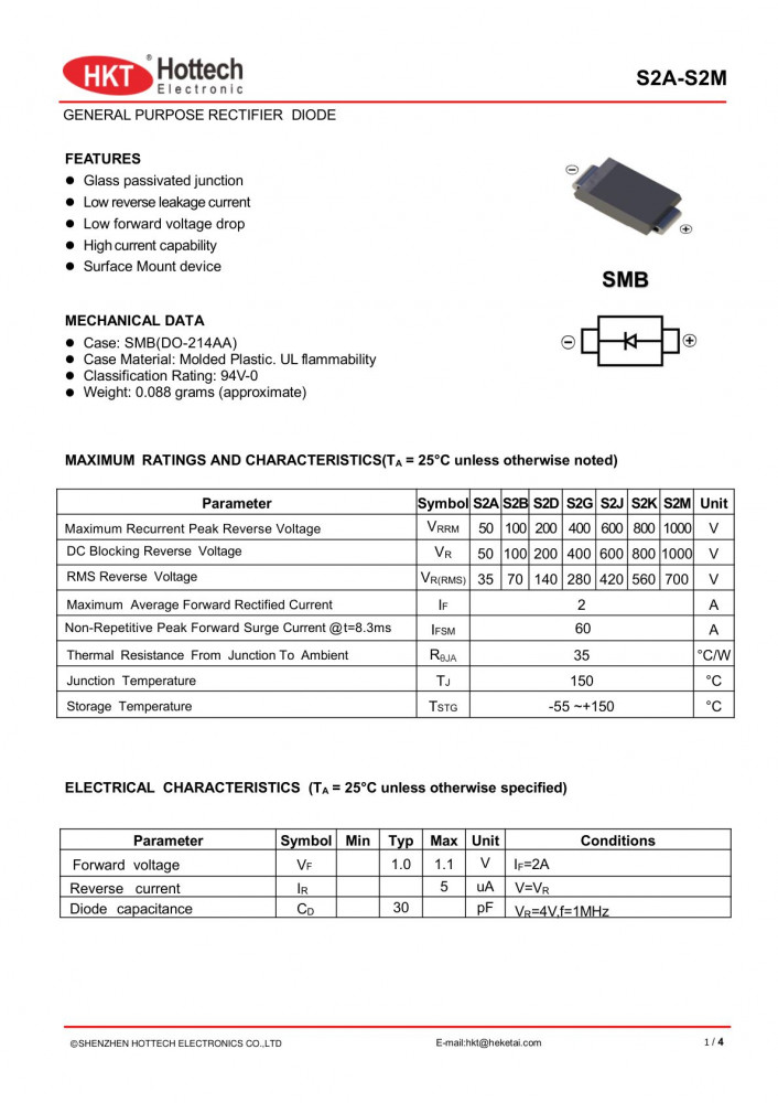 S2M datasheet page 1