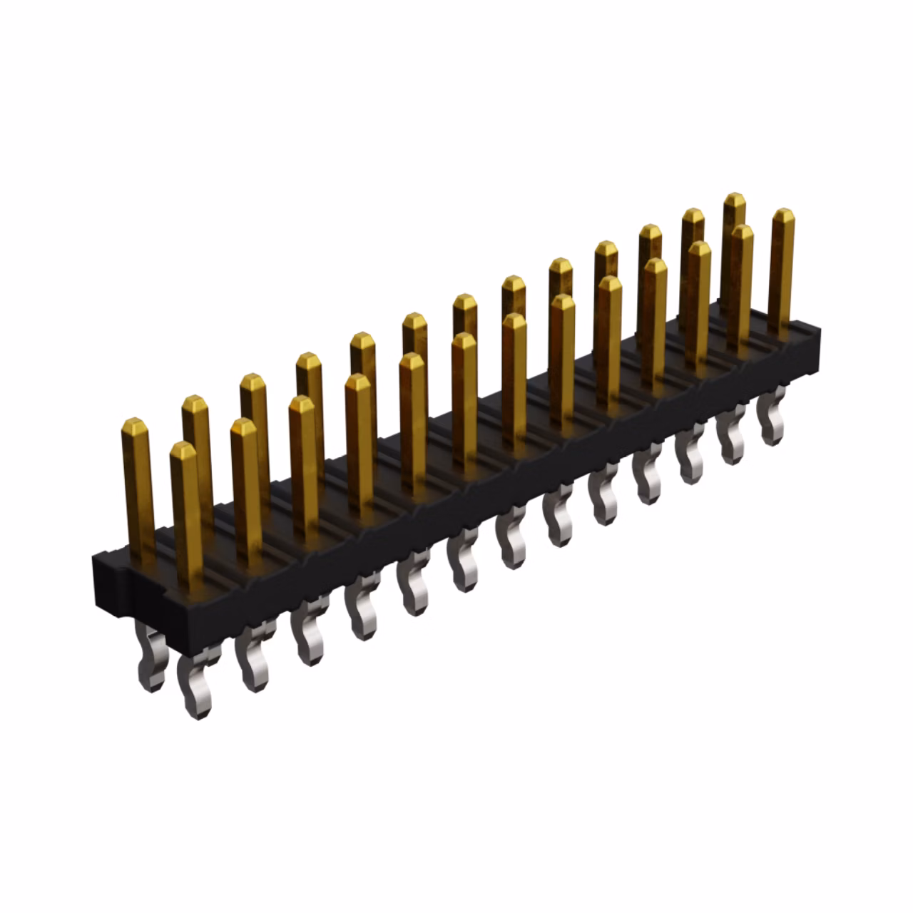 2.00mm Pitch Milli-Grid Straddle Mount Header, 26 Circuits, 0.38µm Gold (Au) Selective Plating, Lead-Free for sale