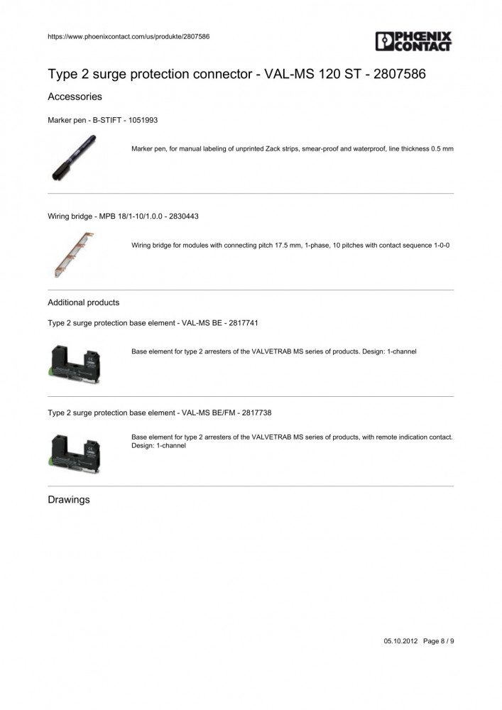 Phoenix Contact 2807586 catalog page 8