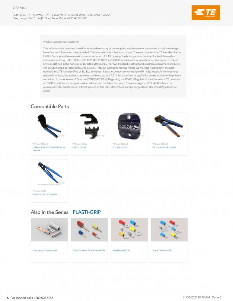 TE Connectivity 2-35244-1 technical document page 3
