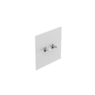 Art d'Arnould - 2 gang single pole switch Epure toggle type 10AX-250V - Brushed Gold