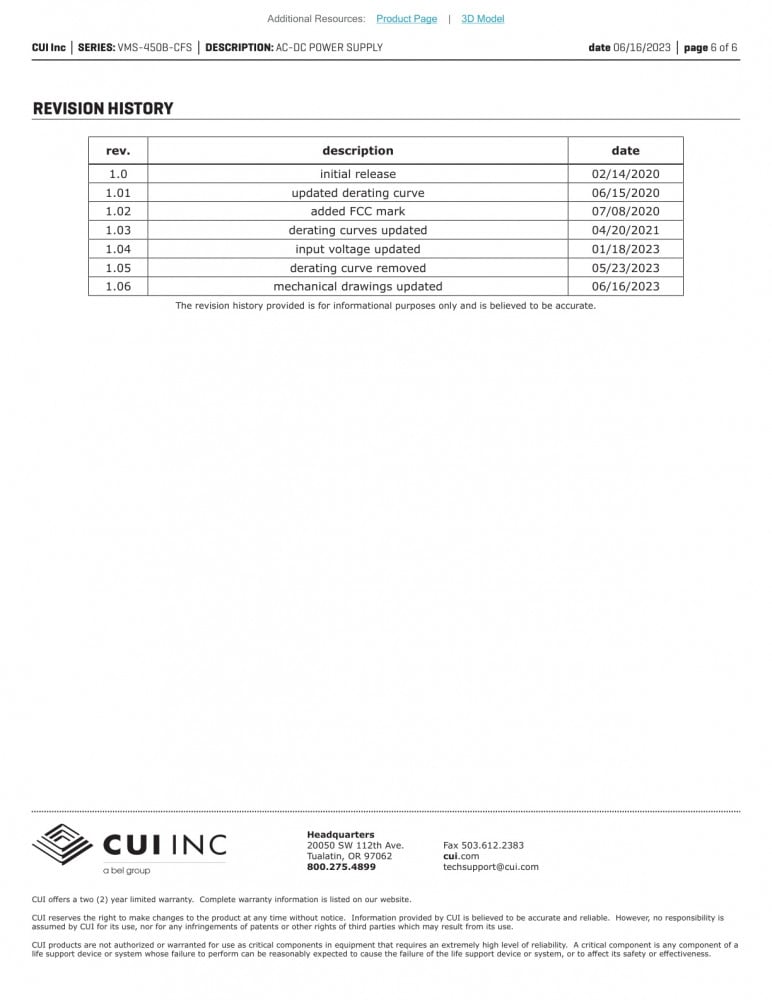 CUI VMS-450B-CFS datasheet page 6