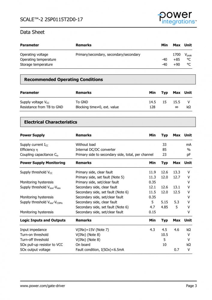 2SP0115T2D0-17 datasheet page 3