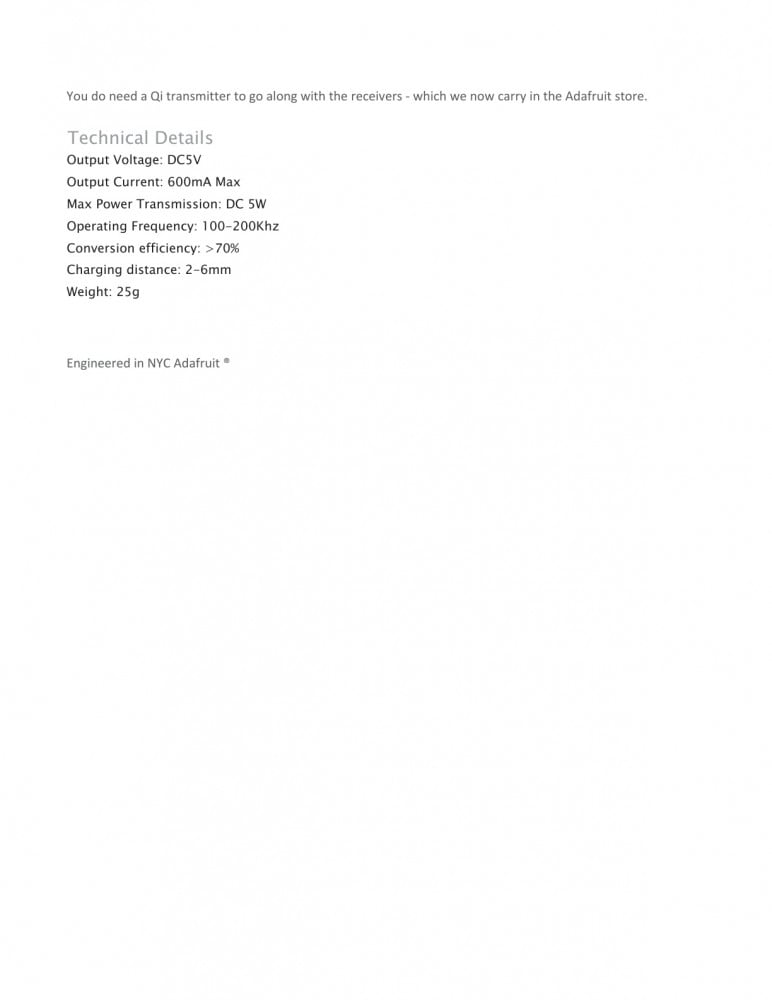 Adafruit 2114 technical document page 2