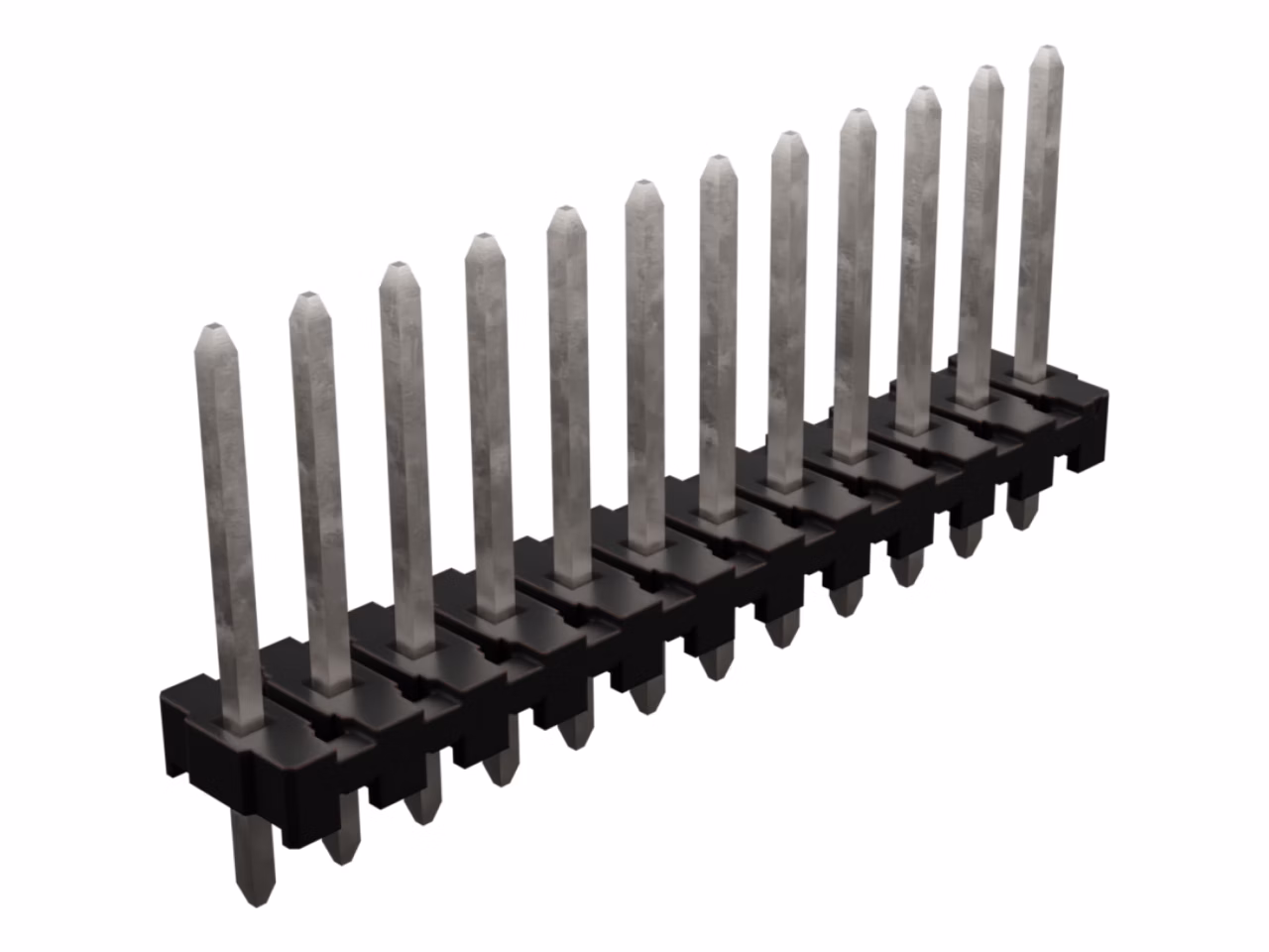 KK 396 Breakaway Header, Vertical, 12 Circuits, Matte Tin (Sn) Plating, Pin Length 22.71mm (.894