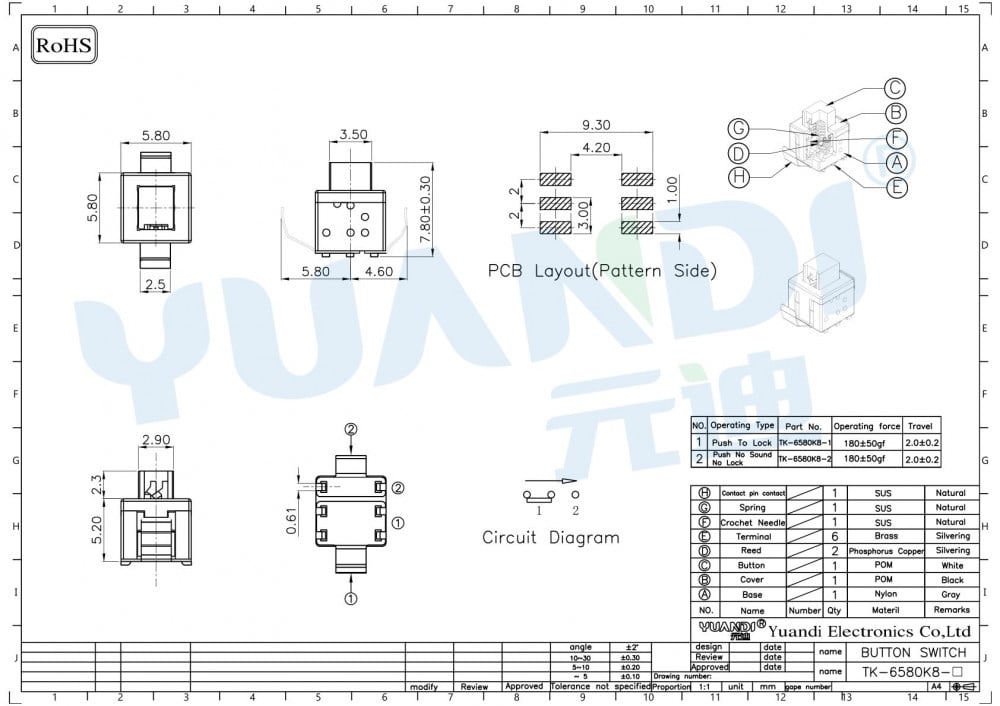 TK-6580K8-2 technical drawing page