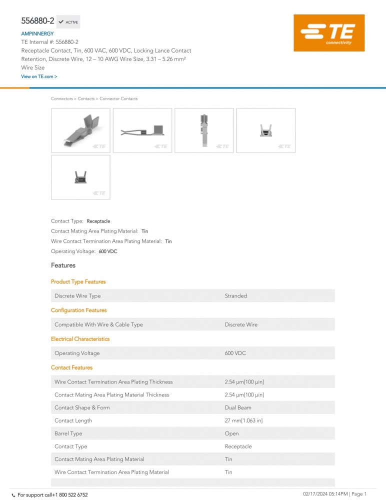 556880-2 technical document page 1