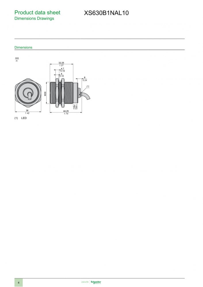 XS630B1NAL10 technical document page 4