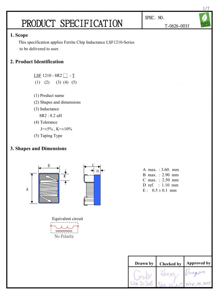 LSF1210-8R2J-T specification page 2