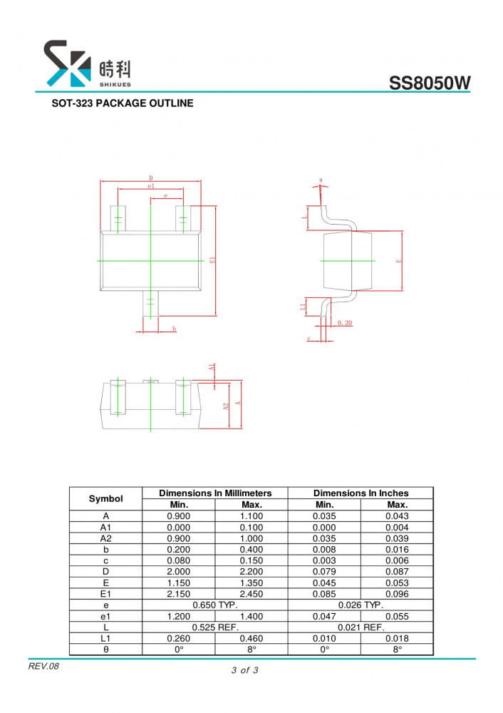 SS8050W datasheet page 3