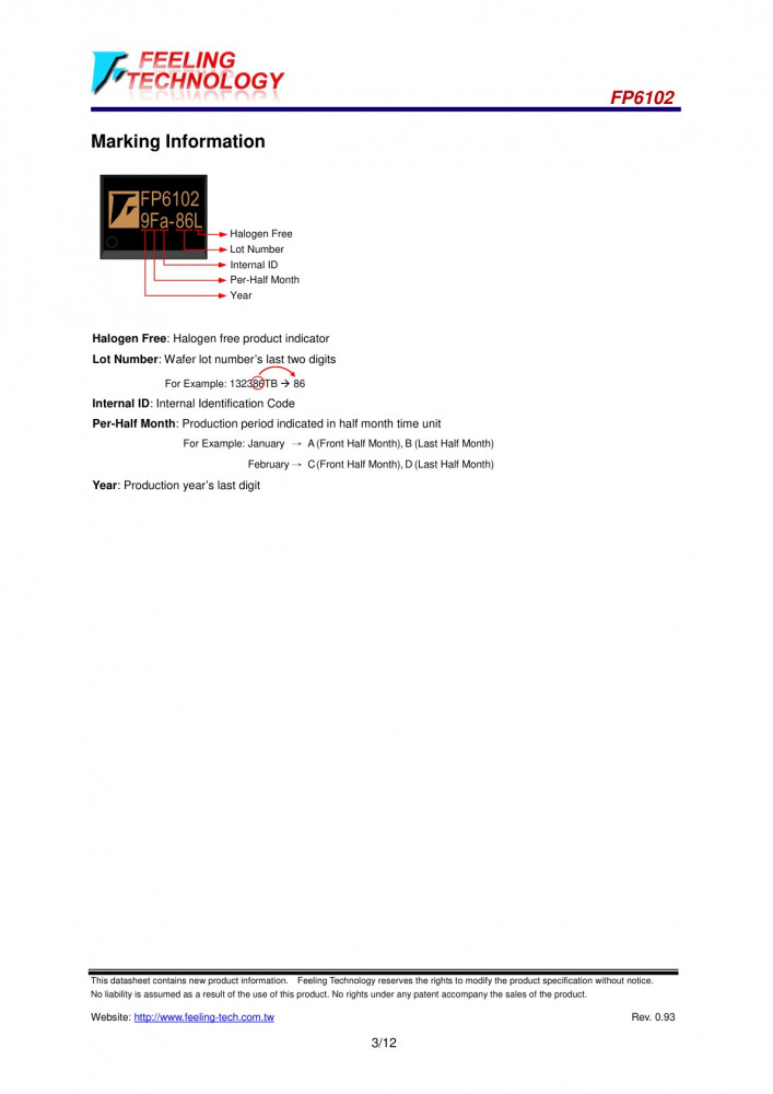 FP6102DR-LF datasheet page 3