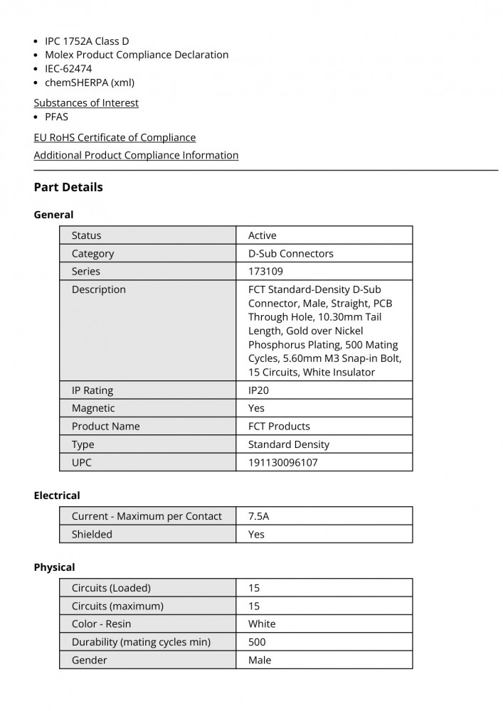 MOLEX 1731091255 technical drawing page 2