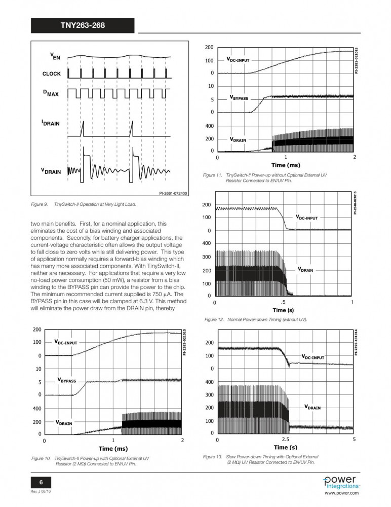TNY263-268 datasheet page 6