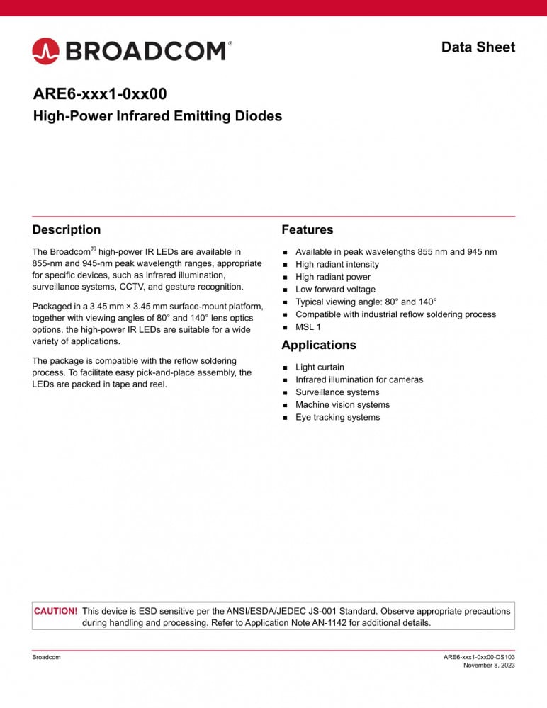 ARE6-8831-0JL00 datasheet page 1