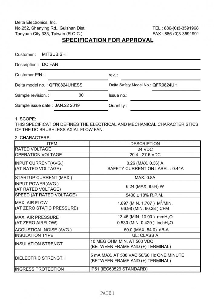 QFR0824UHESS specification page 4
