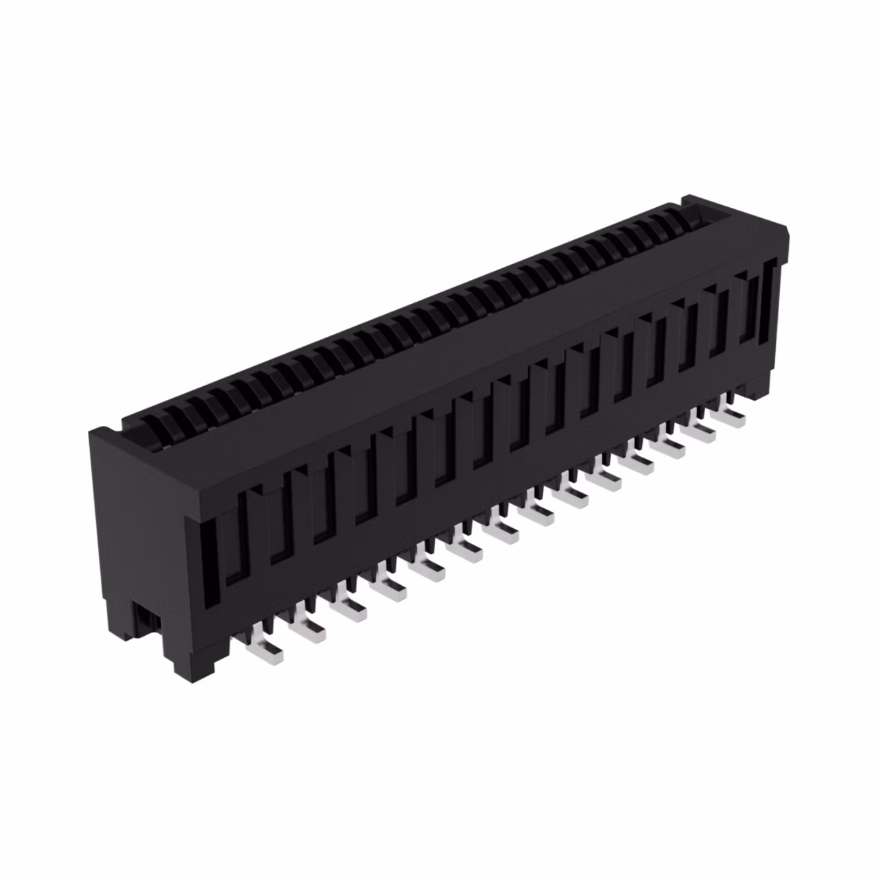 Easy-On FFC/FPC Connector, 0.50mm Pitch, Surface Mount, Vertical, Non-ZIF, Standard Footprint, Tin Bismuth Plating, Short Terminal Type, Black, 29 Circuits for sale