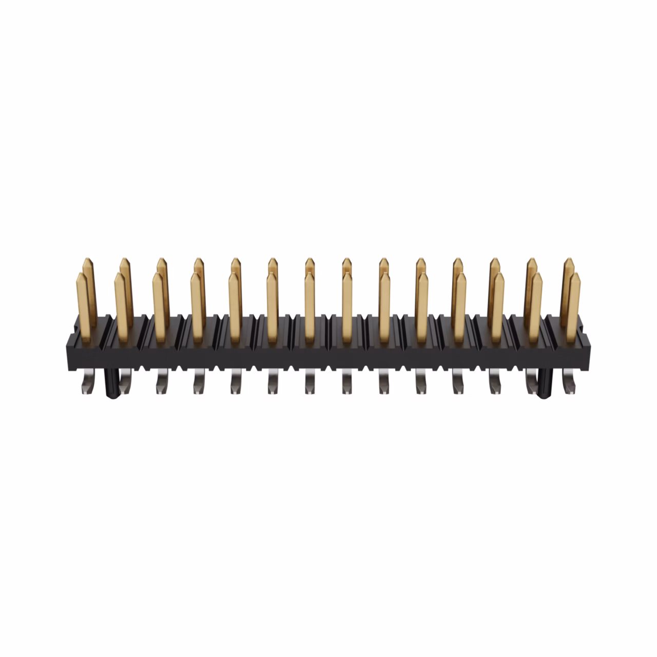 Milli-Grid Header, Vertical, Surface Mount, 28 Circuits, 0.76µm Gold (Au) Plating, Mating Pin Length 3.80mm, with Pegs, Tube, Lead-Free for sale