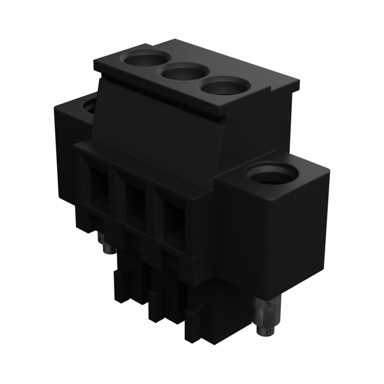 3.81mm Pitch Eurostyle Vertical Plug, with Retention Screws, Front Wire Entry, 3 Circuits for sale