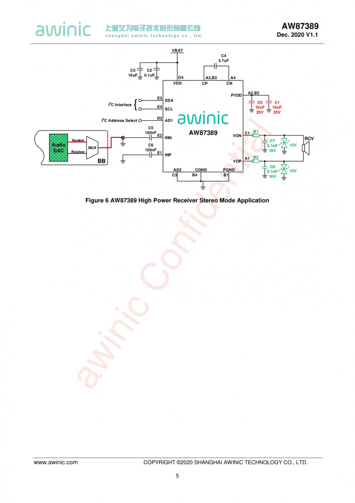 AW87389FCR datasheet page 5