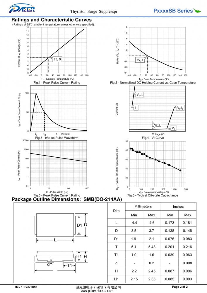 PAKER P3500SB datasheet page 2