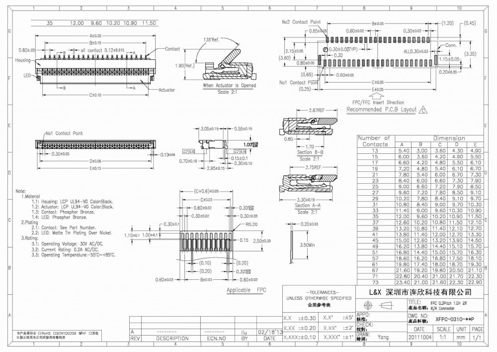 XDFC-0310-25P product document preview