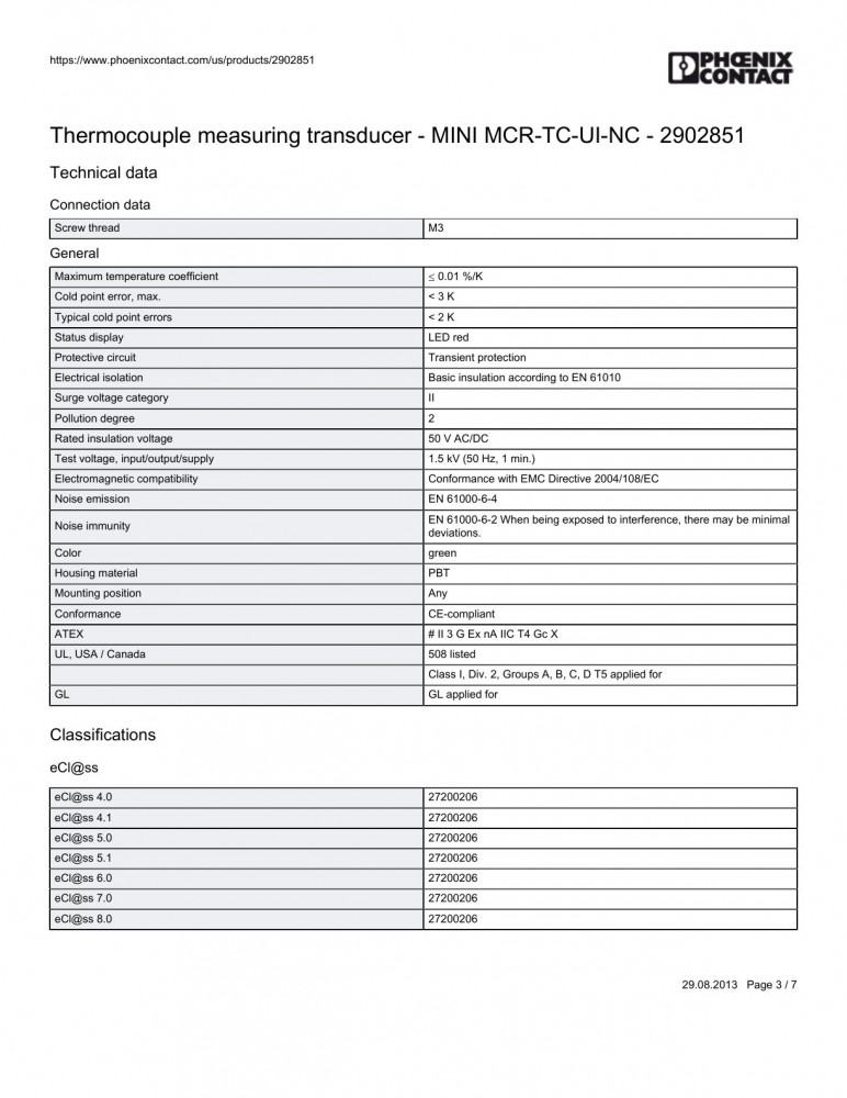 Phoenix Contact 2902851 technical document page 3