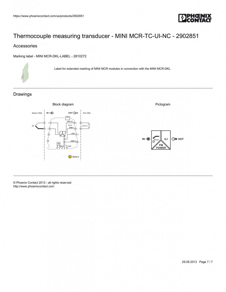 Phoenix Contact 2902851 technical document page 7