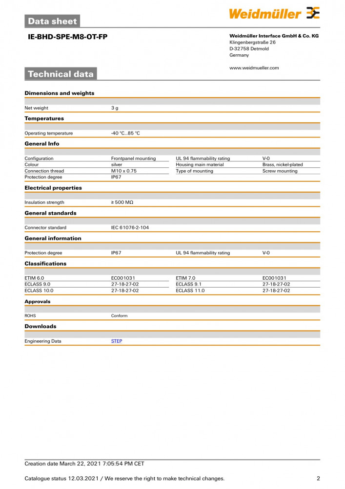 WEIDMULLER 2726020000 document page 2