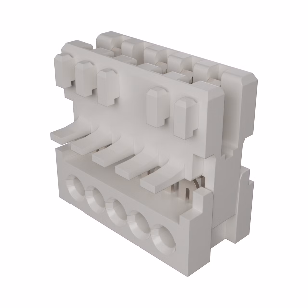 Appli-Mate RAST 2.5 IDT Housing, 2.50mm Pitch, Direct/Indirect, Female, 5 Circuits, Position Key D Removed, Voided Circuit 2 for sale
