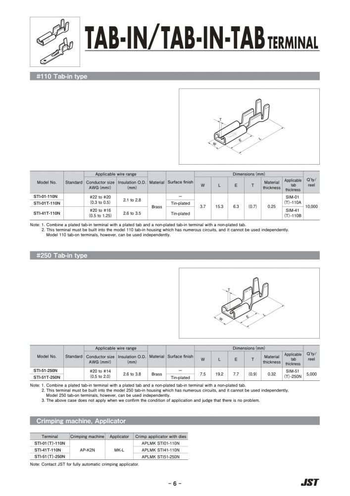 JST SFO-41-187N document page 6