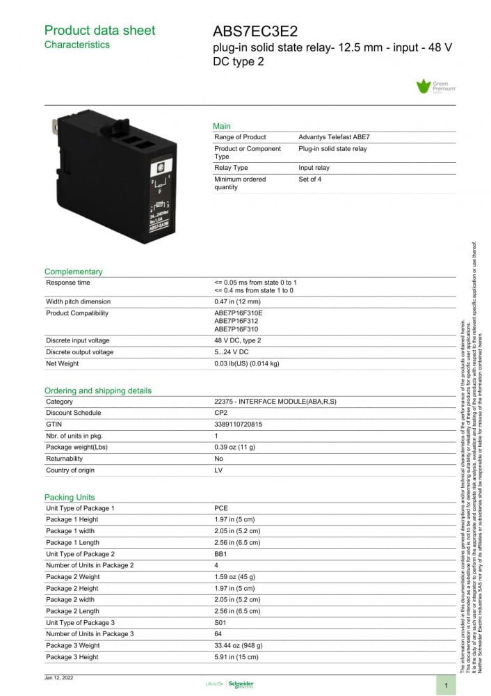 ABS7EC3E2 technical document page 1