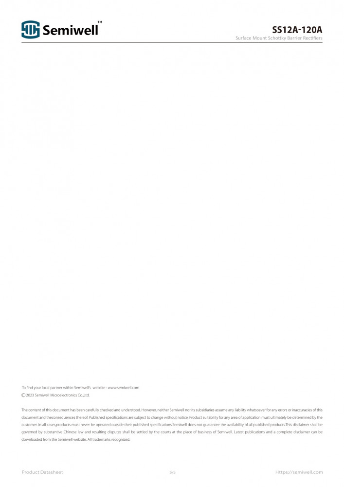 Semiwell SS14A datasheet page 5