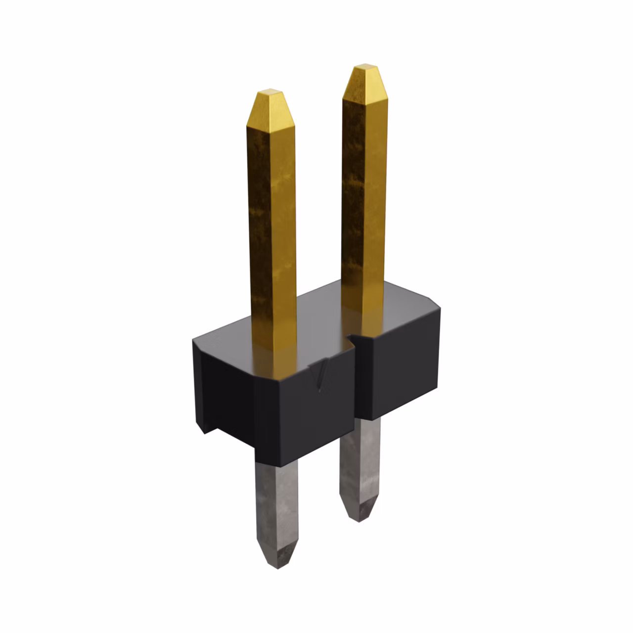 2.00mm Pitch Milli-Grid Header, Vertical, Through Hole, Breakaway, 2 Circuits, 2.50µm Tin (Sn) Plating, Mating Pin Length 4.00mm, Tail Length 2.70mm, Lead-Free