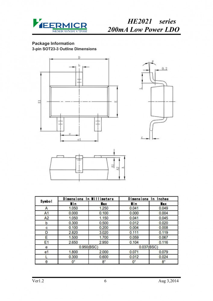 HE2021 datasheet page 6